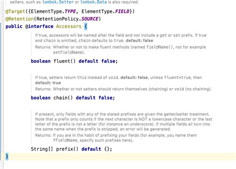 Lombok中accessors注解 单挑啊dm 博客园