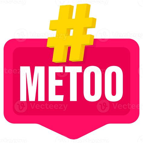 Set Of Hashtag Metoo Badges Showing Support For Victims Of Sexual