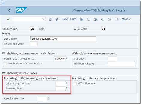 Withholding Tax Wht Calculation Sap Community