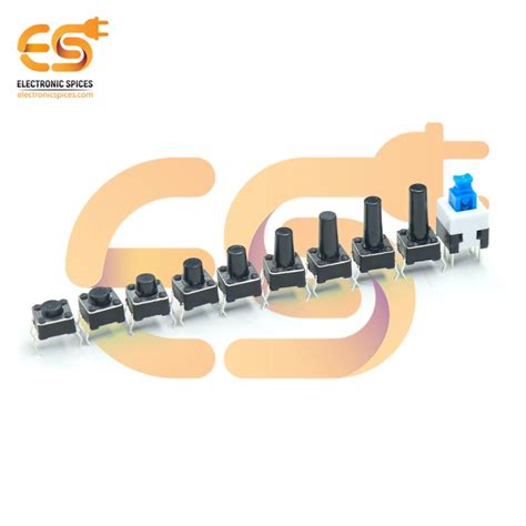 Tactile Push Button Switch Kit Combo 10 Types 180pcs