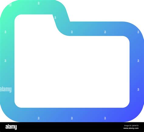 Folder Pixel Perfect Gradient Linear Ui Icon Stock Vector Image And Art Alamy