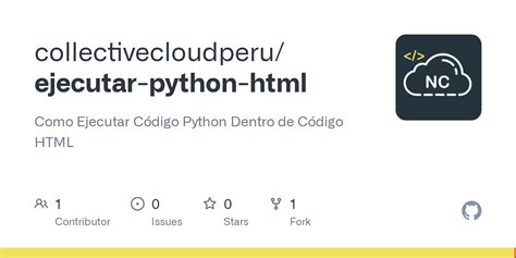 Github Collectivecloudperu Ejecutar Python Html Como Ejecutar C Digo Python Dentro De C Digo Html