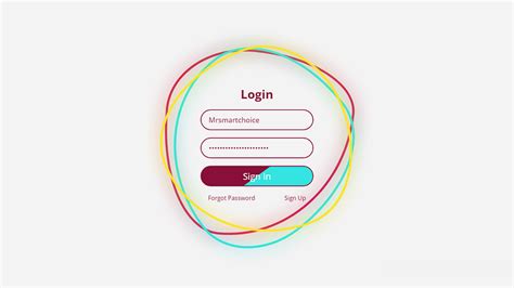 Circle Animaton Project Login Form In Html And Css By Eldnight Ahmad