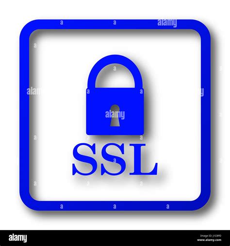 SSL Icon SSL Website Button On White Background Stock Photo Alamy