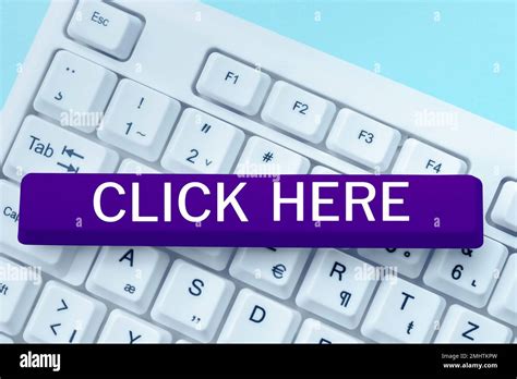 Conceptual Caption Click Here Business Overview Carry Out A Computer Operation By Pressing A