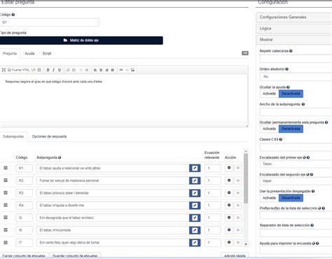 Score Items In Double Matrix Limesurvey Forums
