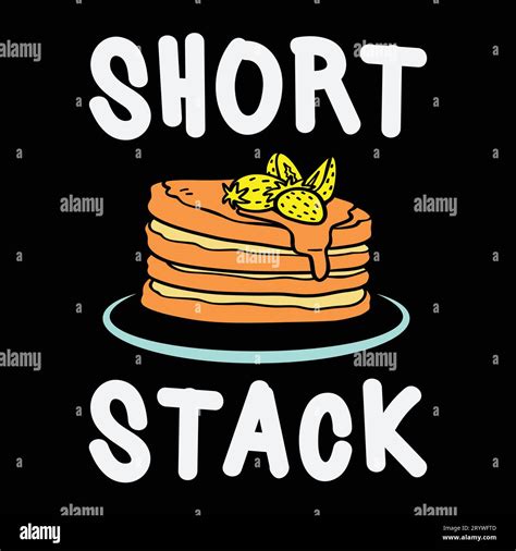 Pancake Short Stack Stock Vector Images Alamy