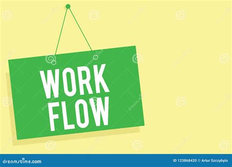 Word Writing Text Work Flow Business Concept For Continuity Of A