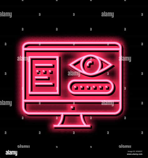 Spied Password Access Color Icon Vector Illustration Stock Vector Image