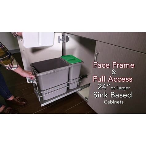 Rev A Shelf Sink Base Double Pull Out Waste Containers With Bins Reviews Wayfair