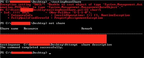 Can You Create An Anonymous Access Windows Share All From Powershell Stack Overflow