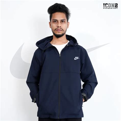 Nike Dobby Full Zipper Hoodie Navy Icon2fashion