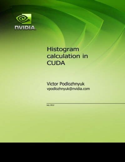 histogram calculation in cuda