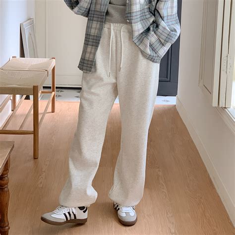 아더먼데이 🔥안감융기모투웨이 후끈기모 투웨이 조거팬츠 와이드핏 밴딩바지 여자겨울팬츠 추리닝 트레이닝팬츠 위시버킷