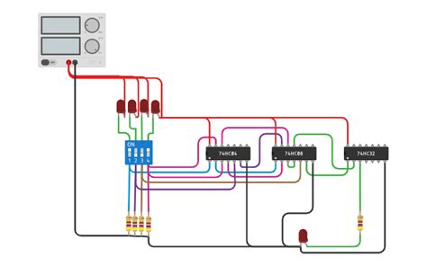circuit design mapas de karnaugh 2 tinkercad