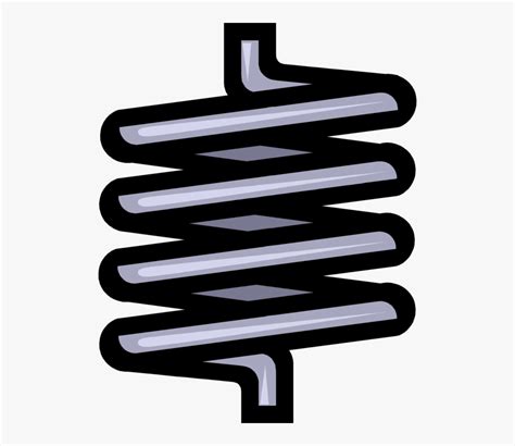 Vector Illustration Of Coil Spring Elastic Object Stores Vector Coil