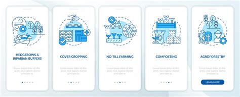 Premium Vector Regenerative Agriculture Techniques Blue Onboarding