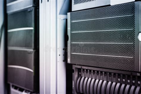 Cluster Of Data Storage SSD Hard Drives Inside Server Rack Stock Photo Image Of Center Male
