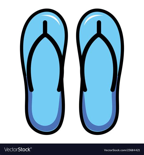 Cartoon Flip Flops Premium Vector Summer Flip Flop Clipart Cartoon