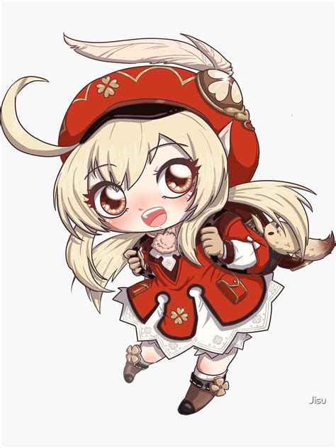 Klee Chibi Sticker For Sale By Jisu Redbubble