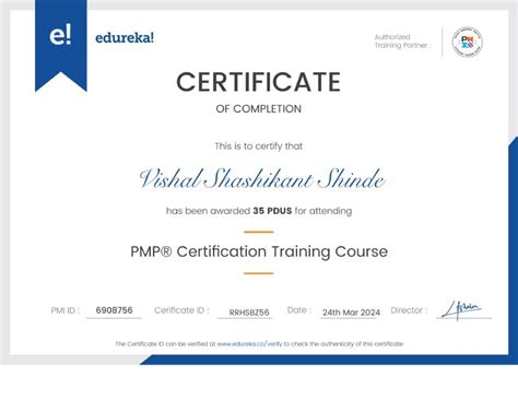 Vishal Shinde On Linkedin Pmp Training Edureka Projectmanagement Pmi