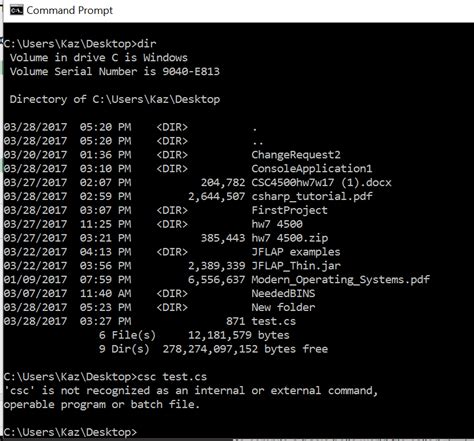 C Csc Is Not Recognized As An Internal Or External Command