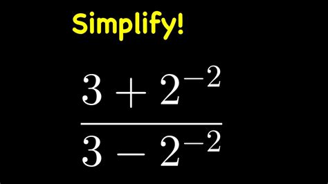 Fraction Simplifications Youtube