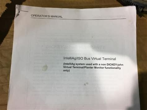 Dickey John Intelli Ag Iso Bus Virtual Terminal Agriculture Bigiron