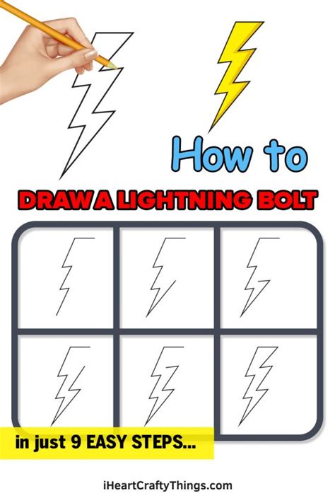Lightning Bolt Drawing How To Draw A Lightning Bolt Step By Step