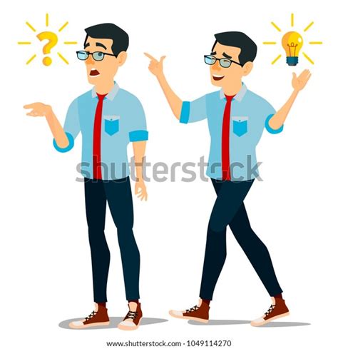 Problem Concept Vector Thinking Man Problem Stock Vector Royalty Free 1049114270 Shutterstock