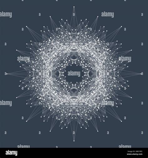 Quantum Computer Technology Concept Sphere Explosion Background Deep