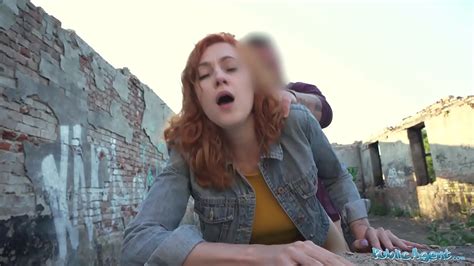 Public Agent Ginger Haired Cutie Has Sex Outdoors With A Passer By
