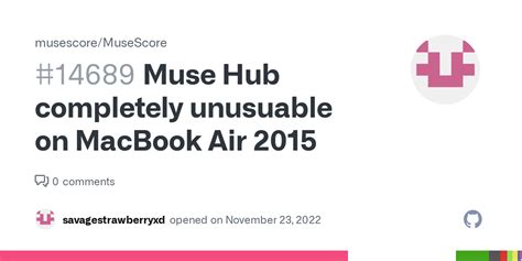 Muse Hub Completely Unusuable On Macbook Air 2015 · Issue 14689
