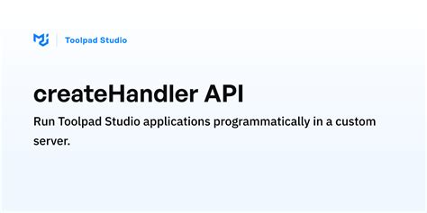 Createhandler Api Toolpad Studio