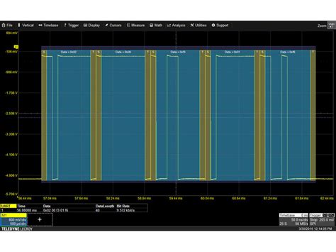 Lecroy Ws510 Uart Rs232bus Td Trigger Decode Solution Tequipment