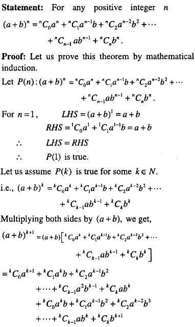 State And Prove Binomial Theorem Sarthaks Econnect Largest Online Education Community