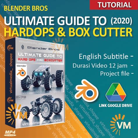 Jual Tutorial The Ultimate Guide To Hard Ops And Boxcutter 3d Blender Bros Box Cutter Addons