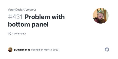 problem with bottom panel · issue 431 · vorondesign voron 2 · github