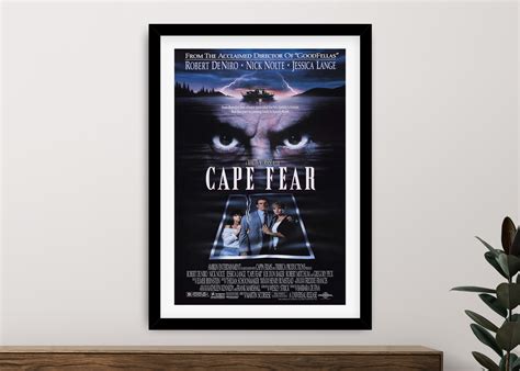 Cape Fear Movie Poster Thrilling Noir Wall Art Blue Horizon Prints Au