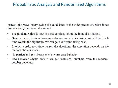 Chapter 5 Probabilistic Analysis And Randomized Algorithms Introduction