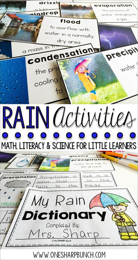 All About Rain Activities Rain Unit Water Cycle Math Literacy