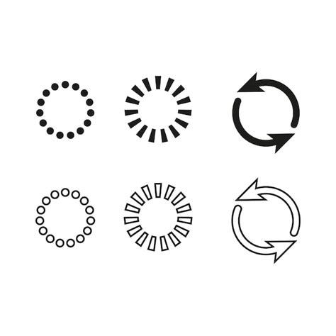 Premium Vector Set Icons Of Loading Progress Vector Illustration Eps