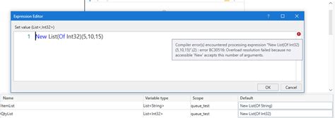 How To Initialize And Create List Of Variable Type As Integer Studio