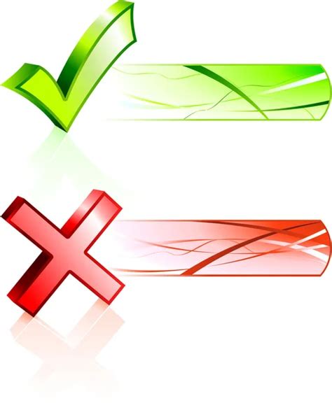 Check And X Mark Vector Image By Iconspro Vector Stock