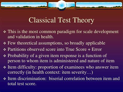 PPT Item Response Theory In Health Measurement PowerPoint Presentation ID