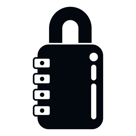 Cipher Padlock Icon Simple Vector Data Encryption 17326540 Vector Art