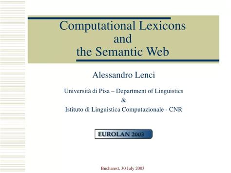 Ppt Harnessing Computational Lexicons For The Semantic Web Powerpoint Presentation Id9529561