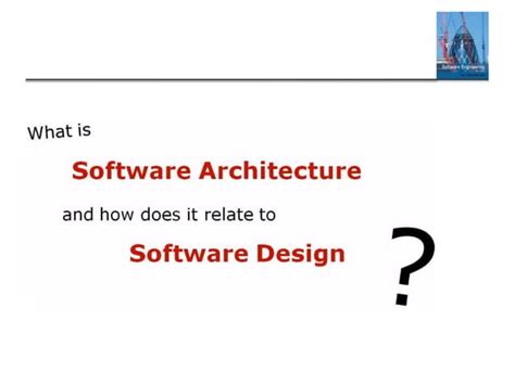 Software Architecture And Design Pptx