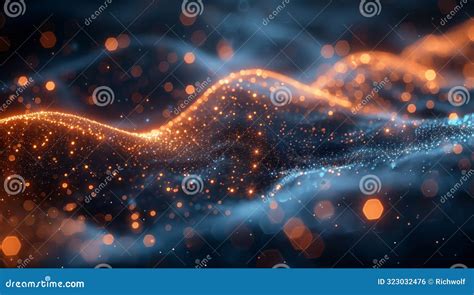 Immerse In Mesmerizing Flow Of Particles With Captivating Abstract