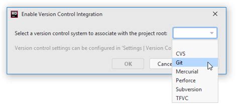Enable Version Control Jetbrains Rider